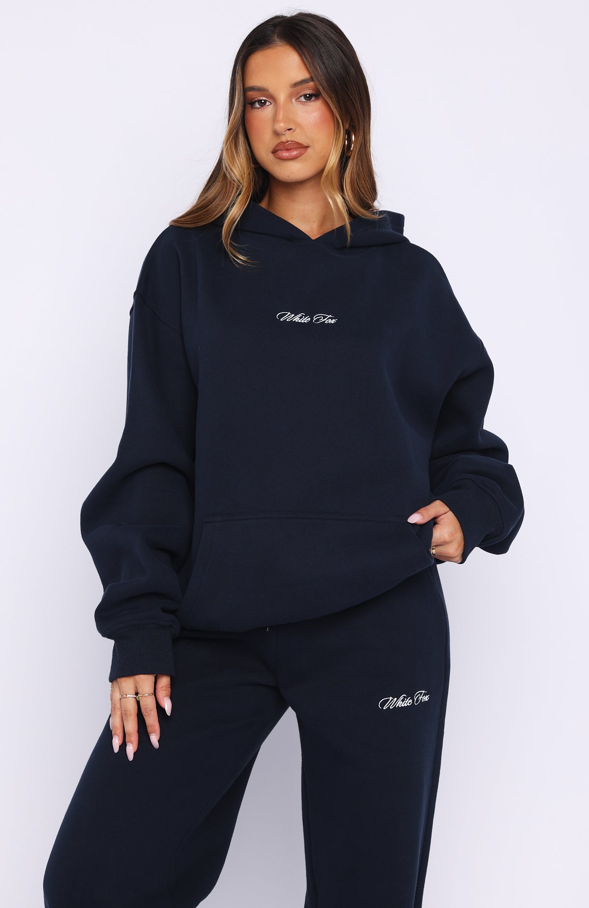Wishing For It Oversized Hoodie Navy | White Fox Boutique