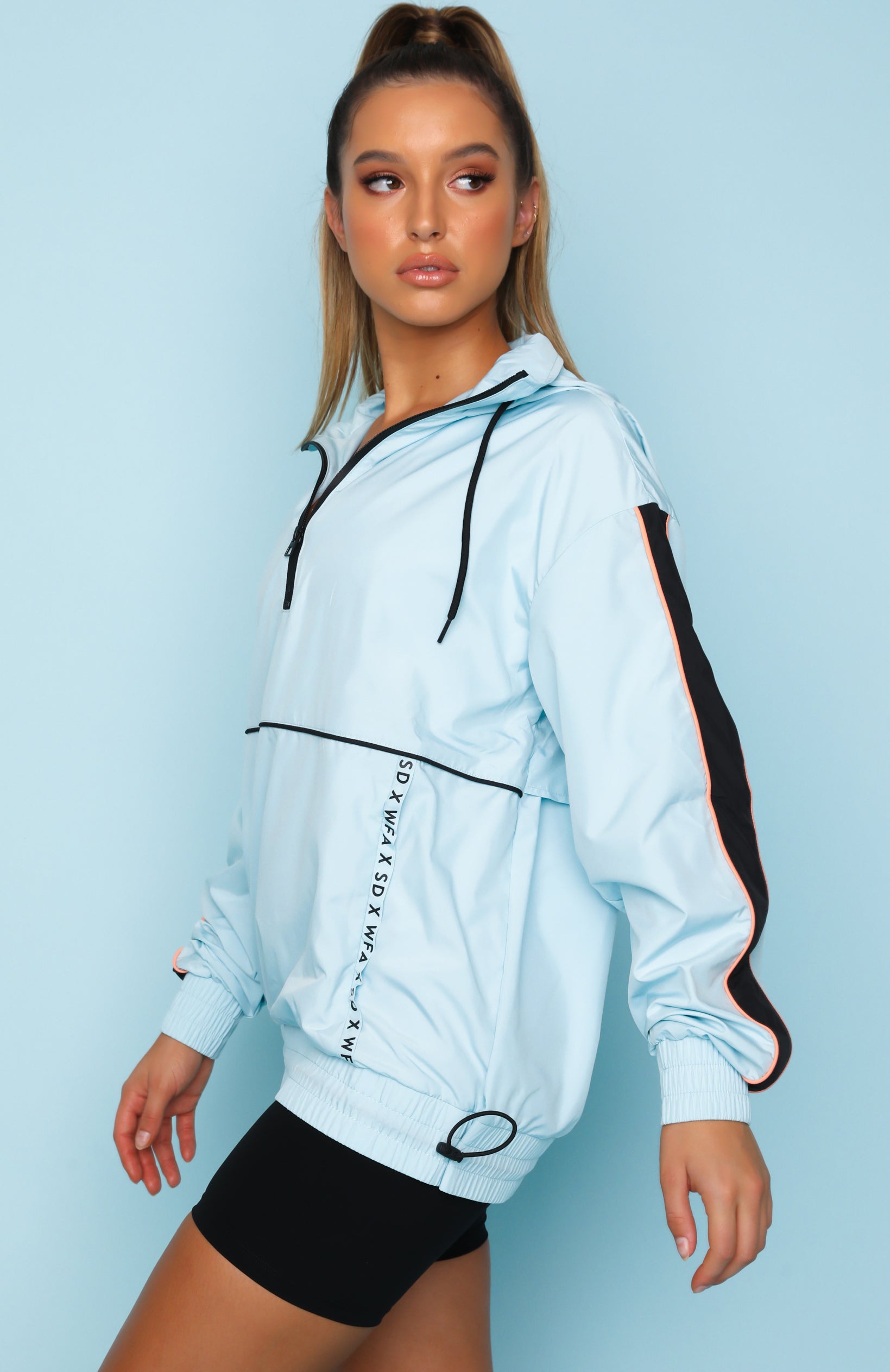 Skyler Windbreaker Sky Blue | White Fox Boutique