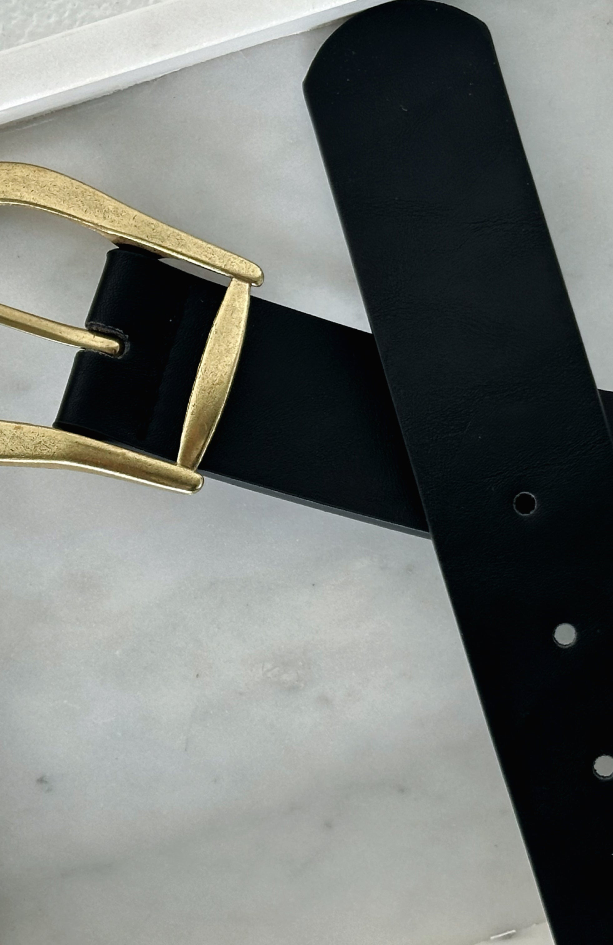 Austin Belt Black/Gold | White Fox Boutique