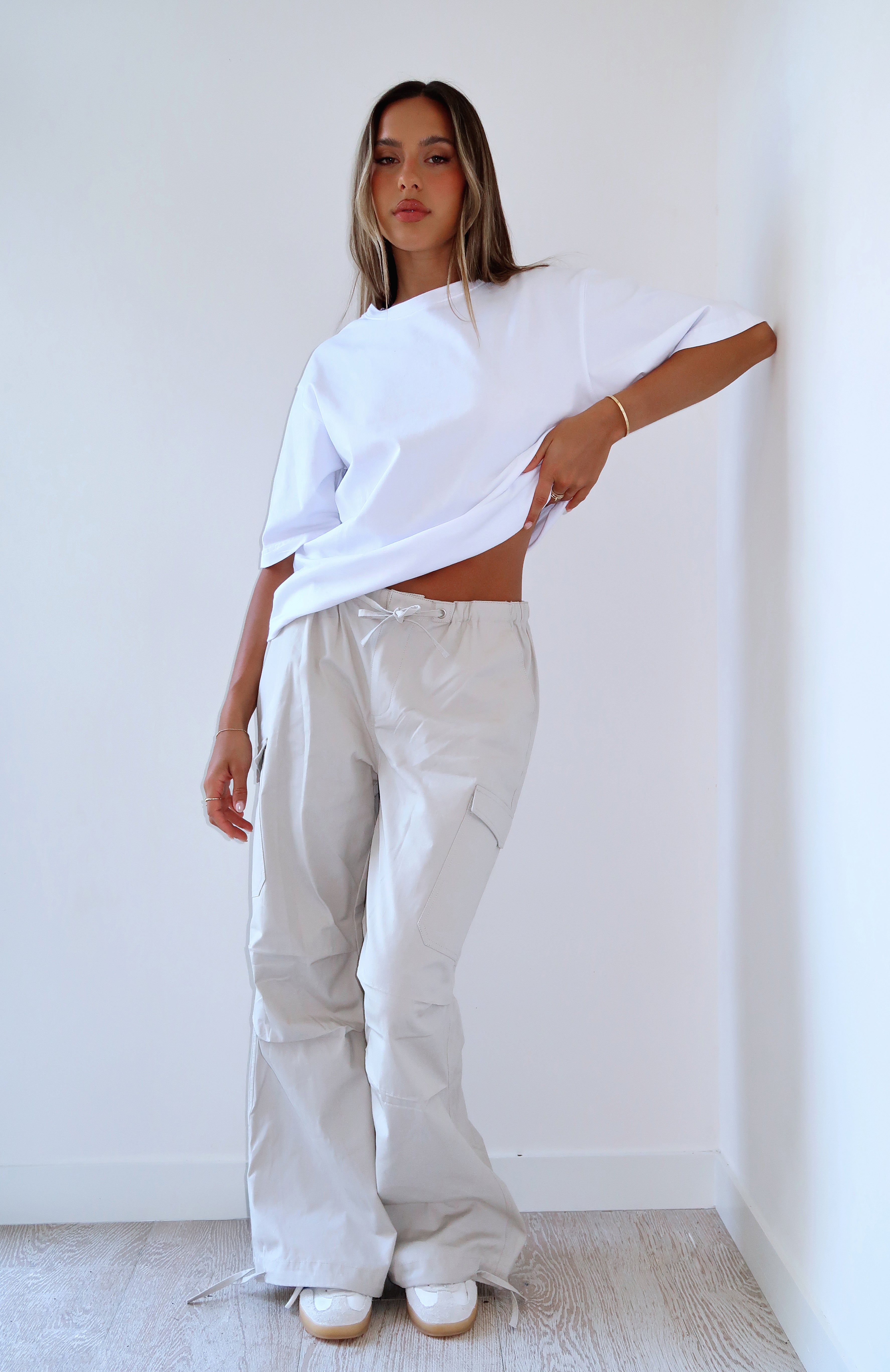 Commodity Parachute Pants Stone | White Fox Boutique