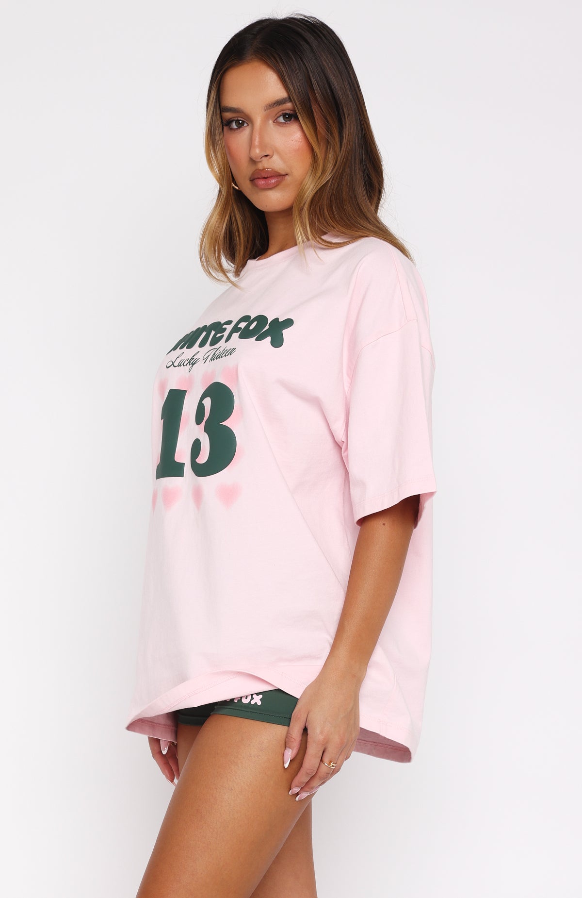 Lucky Thirteen Charise Oversized Tee Soft Pink | White Fox Boutique
