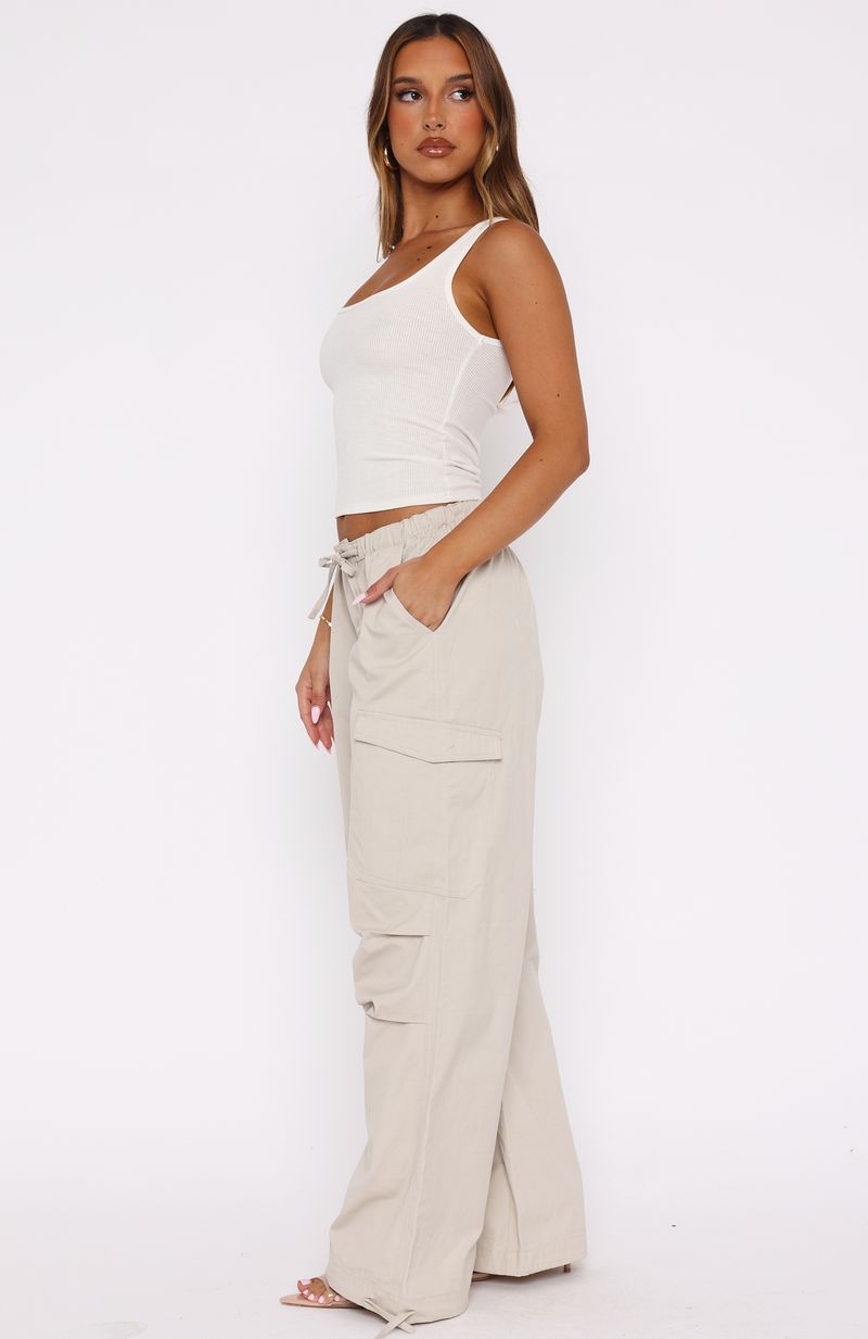 Commodity Parachute Pants Stone | White Fox Boutique