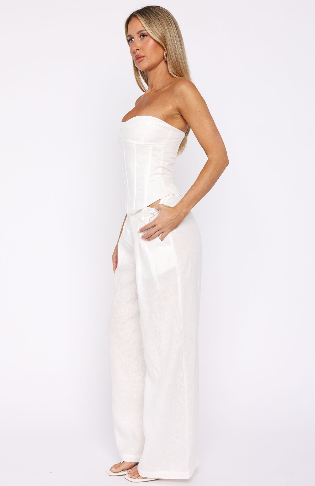 Unfinished Feelings Pants White | White Fox Boutique