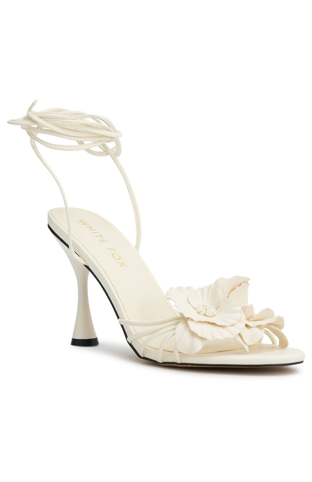 Tempest Wrap Heels Off White | White Fox Boutique