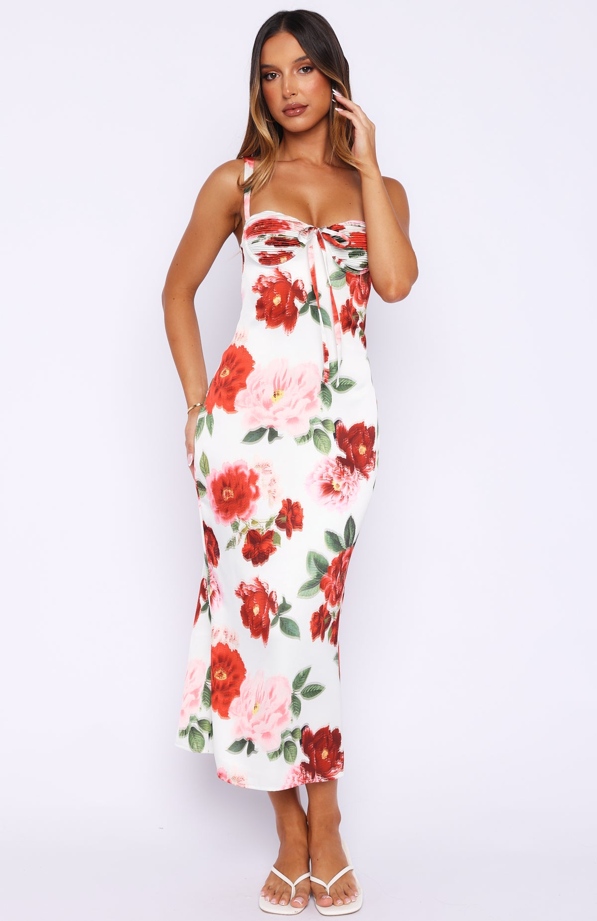 All Yours Midi Dress Heirloom Bloom | White Fox Boutique