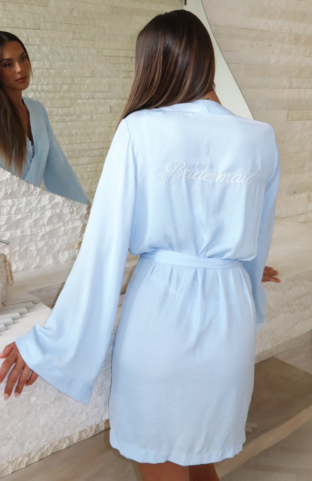 Bridal Party Robe Baby Blue | White Fox Boutique