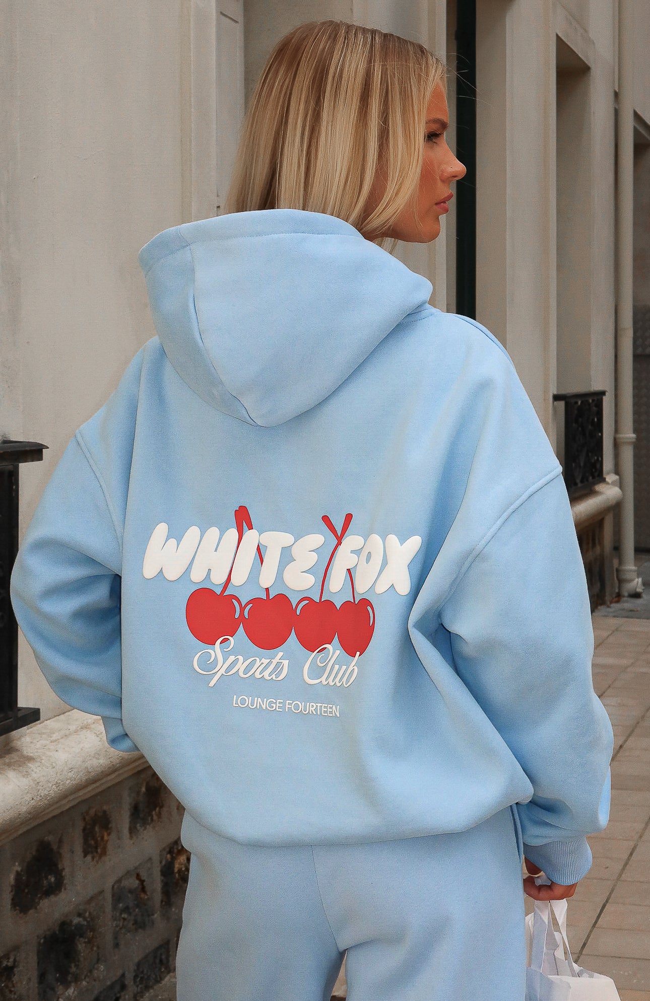 Club 14 Cassie Boxy Hoodie Blue | White Fox Boutique