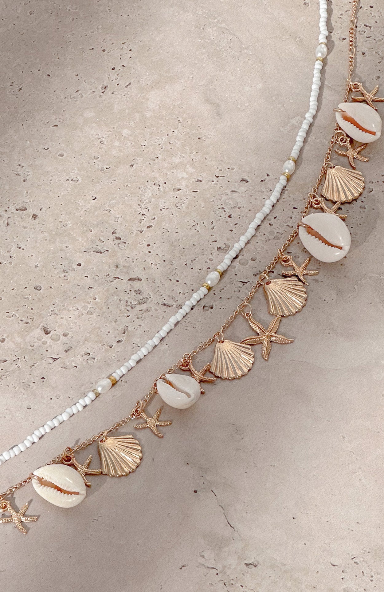 Cora Body Chain White/Gold | White Fox Boutique