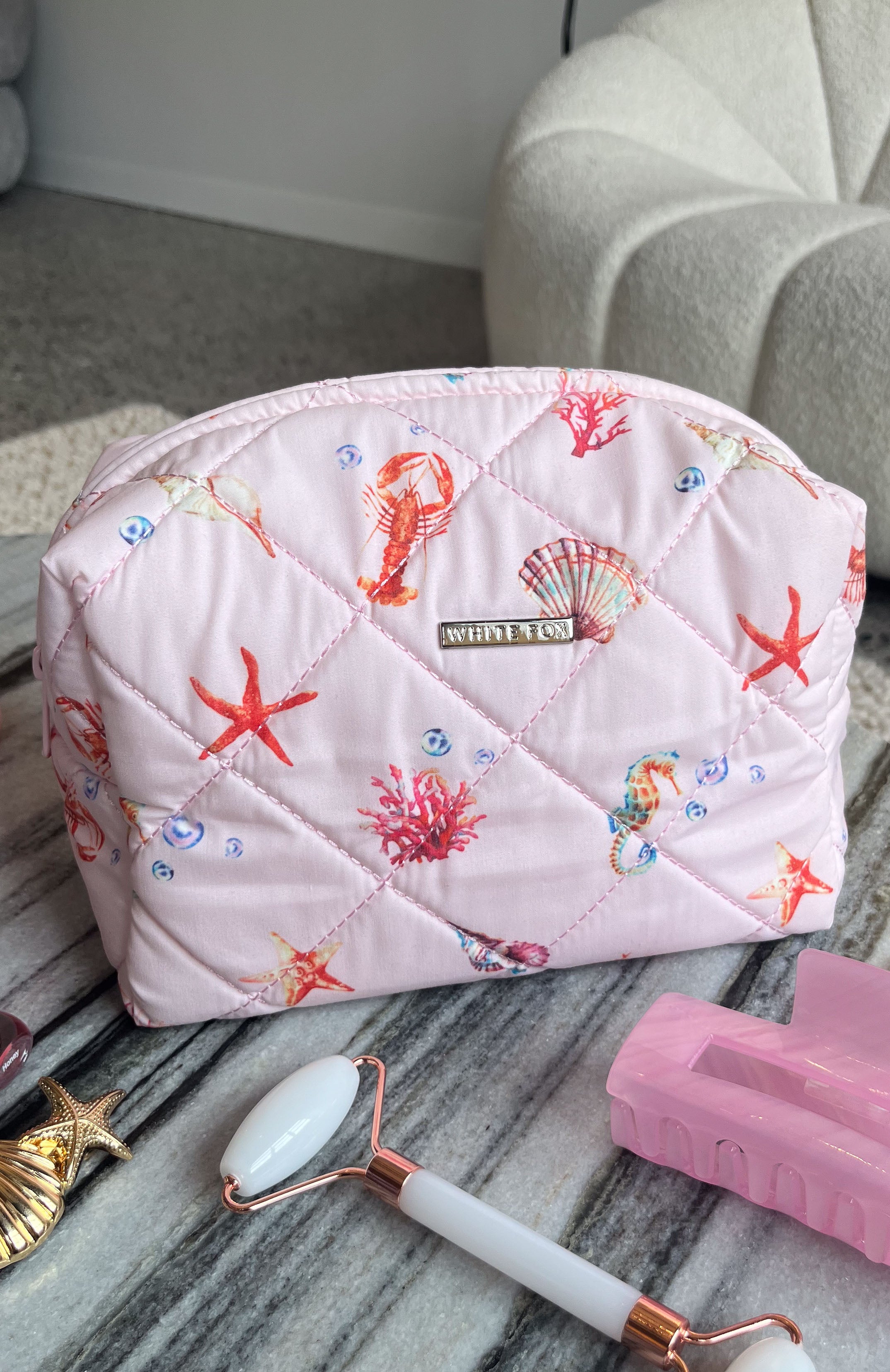 Getting Ready Cosmetic Bag Sea Dreams | White Fox Boutique