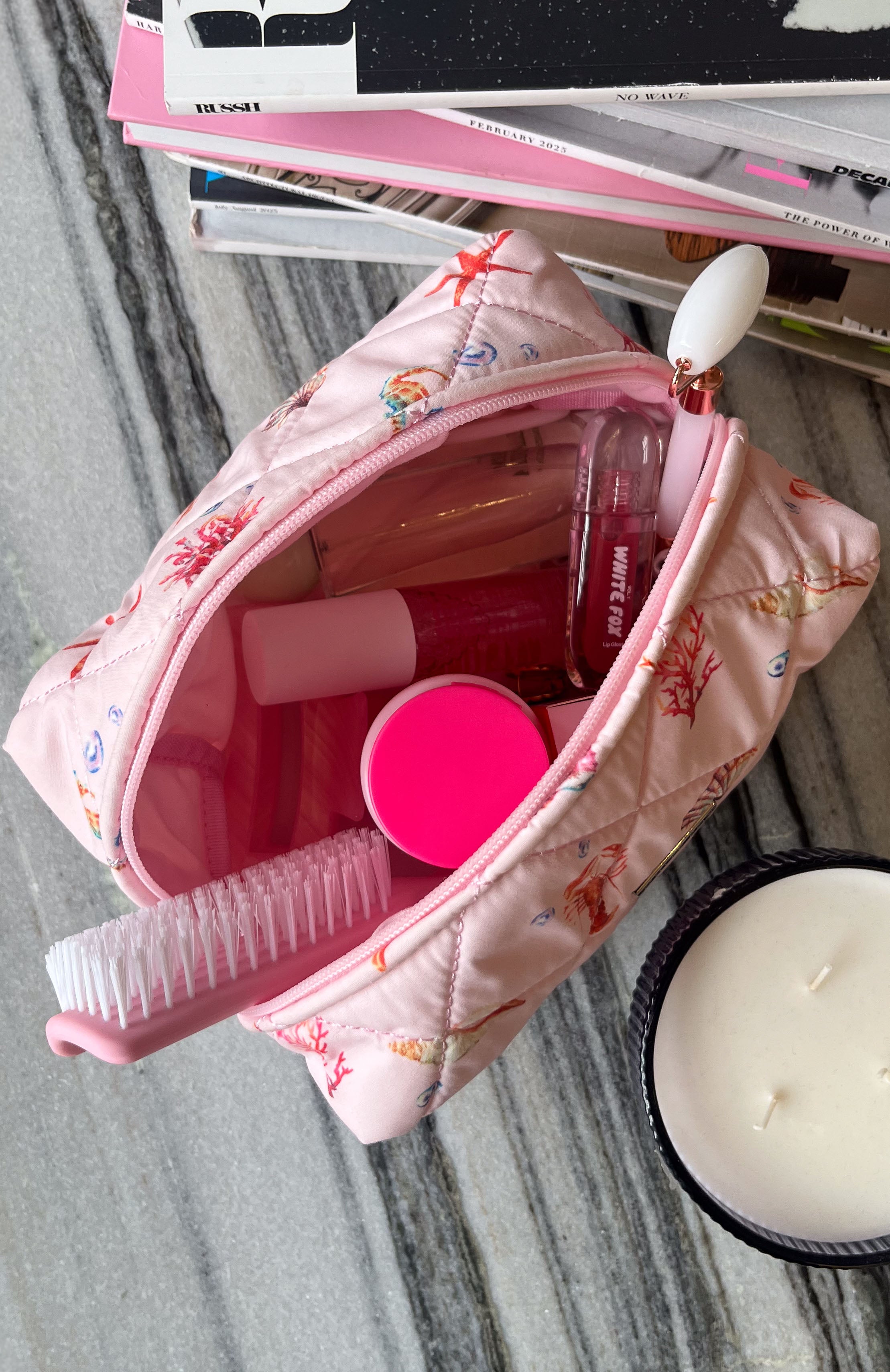 Getting Ready Cosmetic Bag Sea Dreams | White Fox Boutique