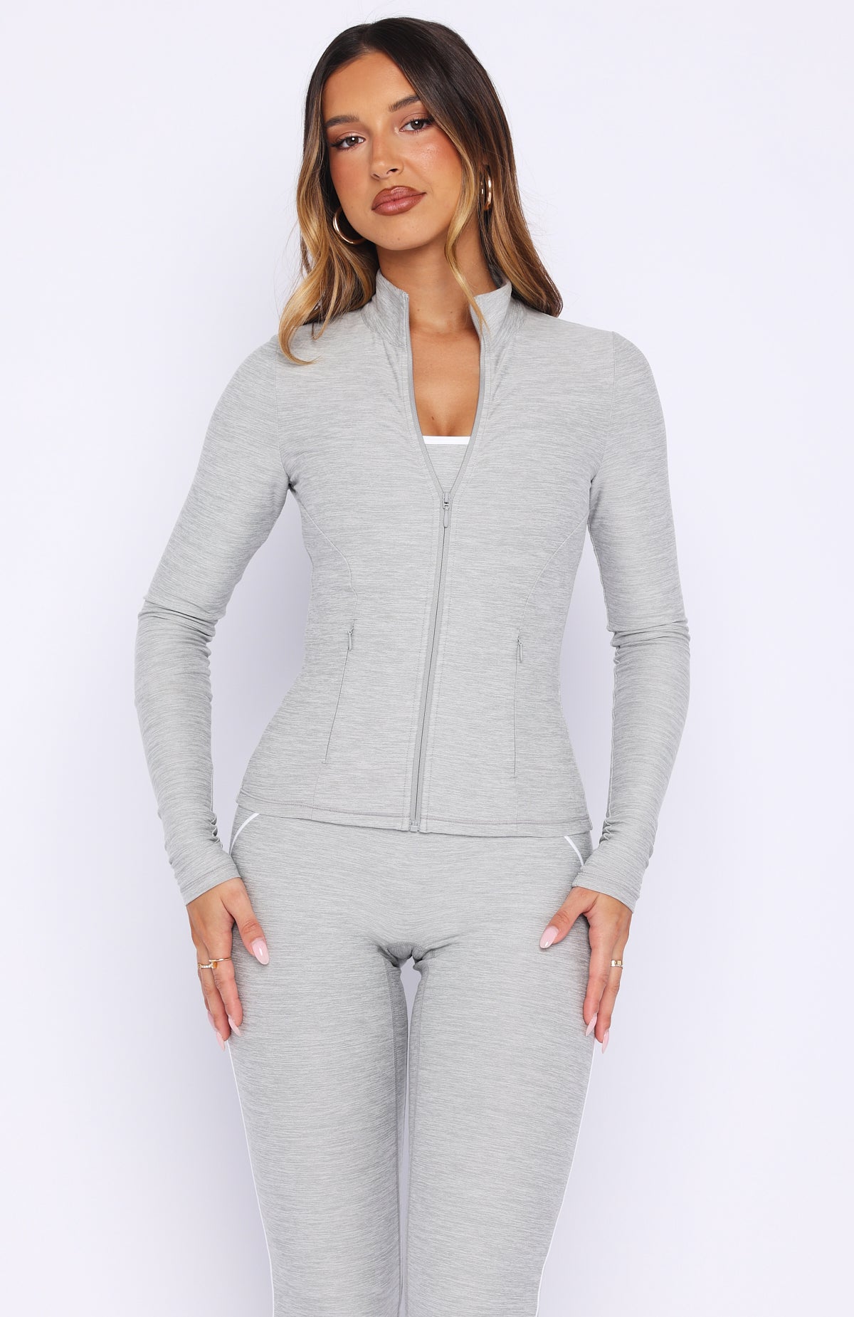 Glory Jacket Grey Marle | White Fox Boutique