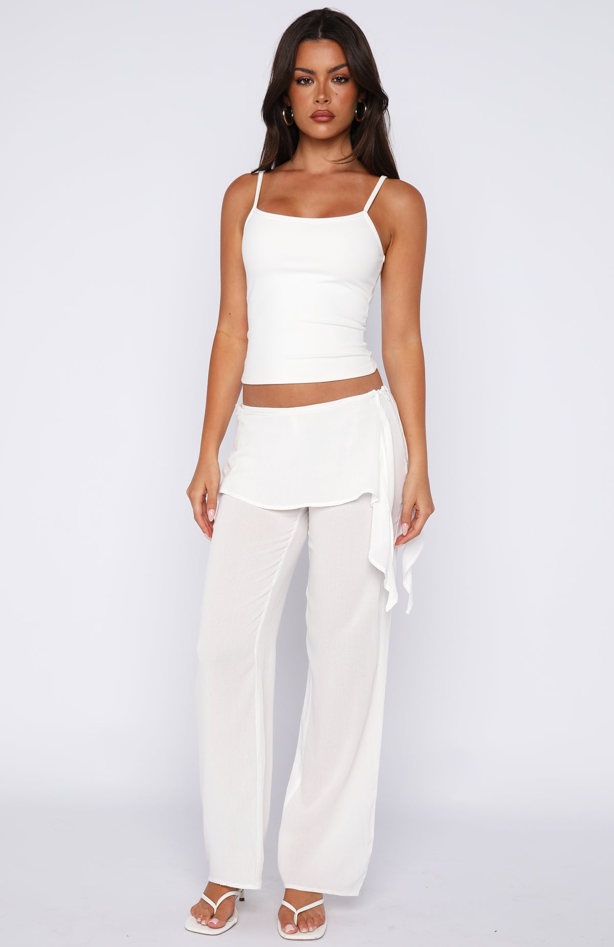 Start Me Up Pants White | White Fox Boutique