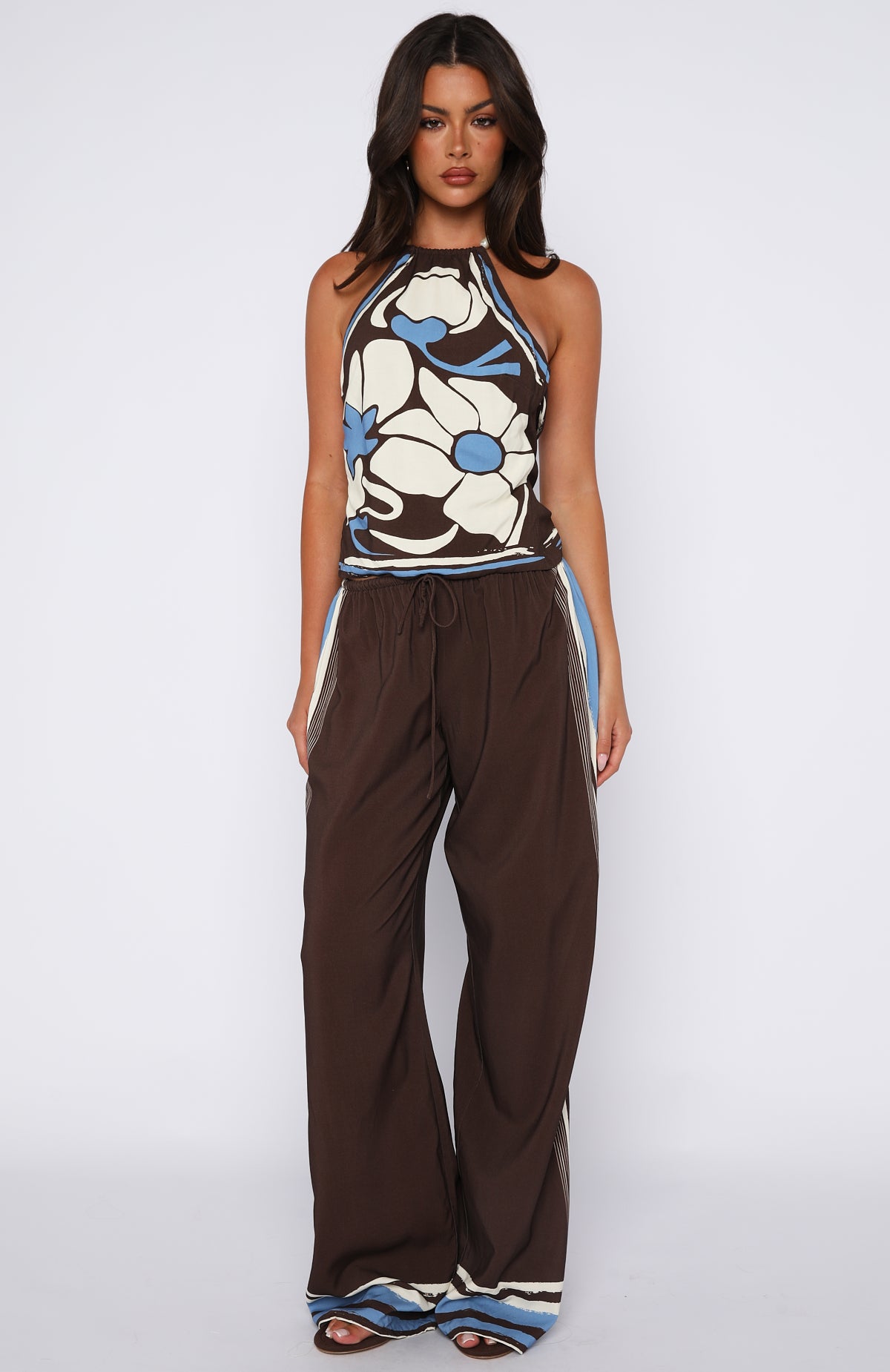 Tropic Muse Pants Cocoa Symphony | White Fox Boutique