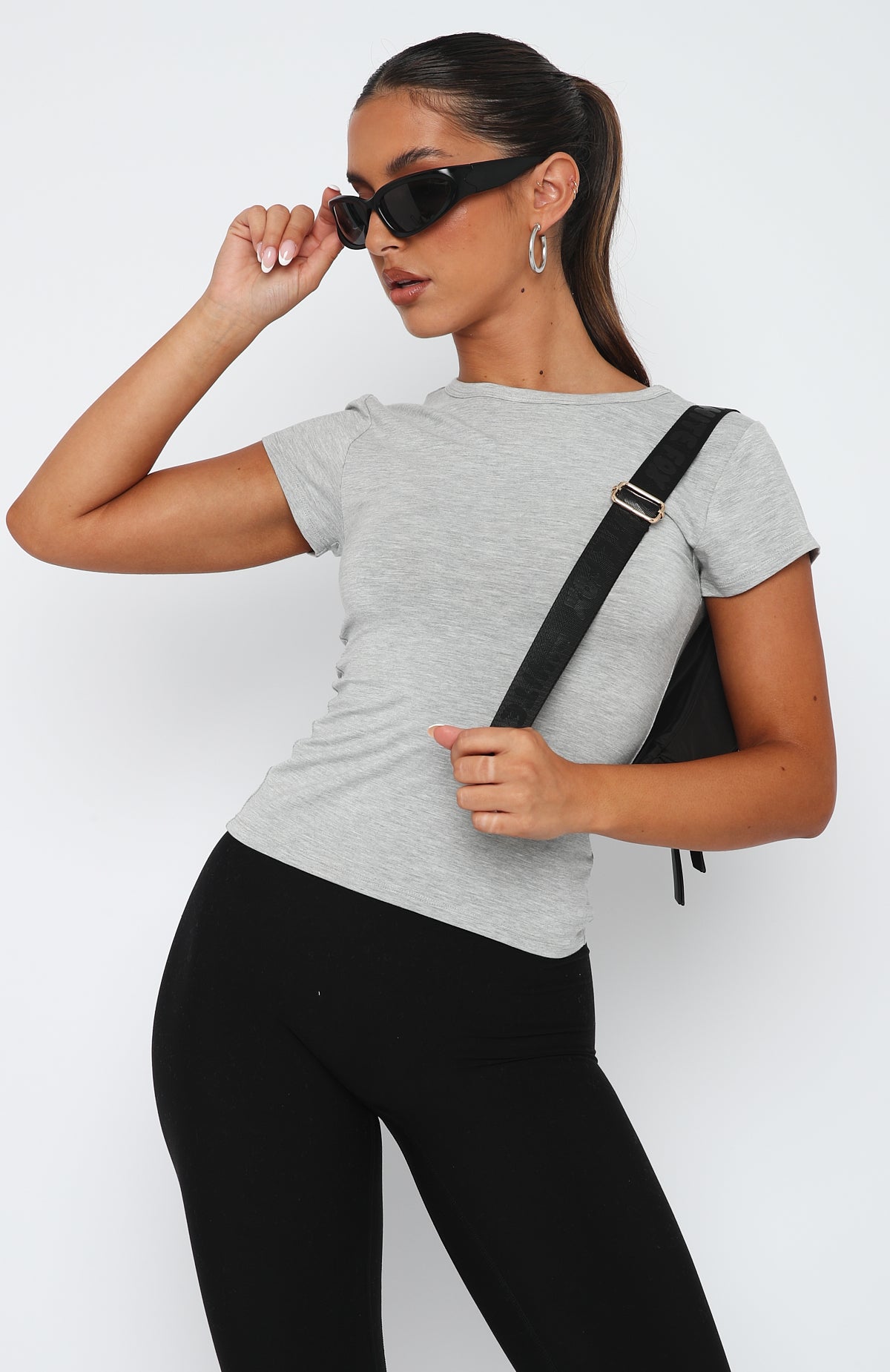 Too Blessed Tee Grey Marle | White Fox Boutique